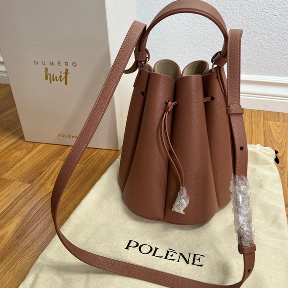 Polene | Bags | Polene Bag Bnwt Numero Huit 8 Edition Textured Blush ...